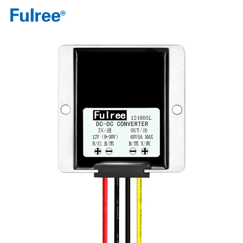 Fulree® Waterproof DC 12V 24V to DC 48V 1A 3A 5A Step Up Converter 12 ...