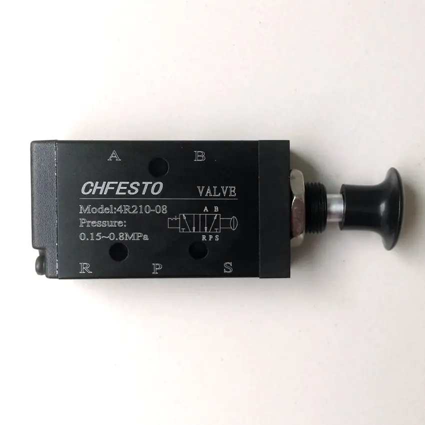 4R210-08-Push-Pull-Valve-Hand-draw-Valve-5-Position-2-Way-Control ...