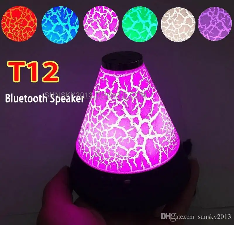 Wholesale Mini Speaker LED Light Speakers T12 Night Lights Bluetooth ...