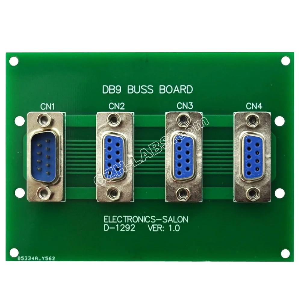 ELECTRONICS SALON Panel Mount DB9 1 Male 3 Female Buss Board, DB 9 ...