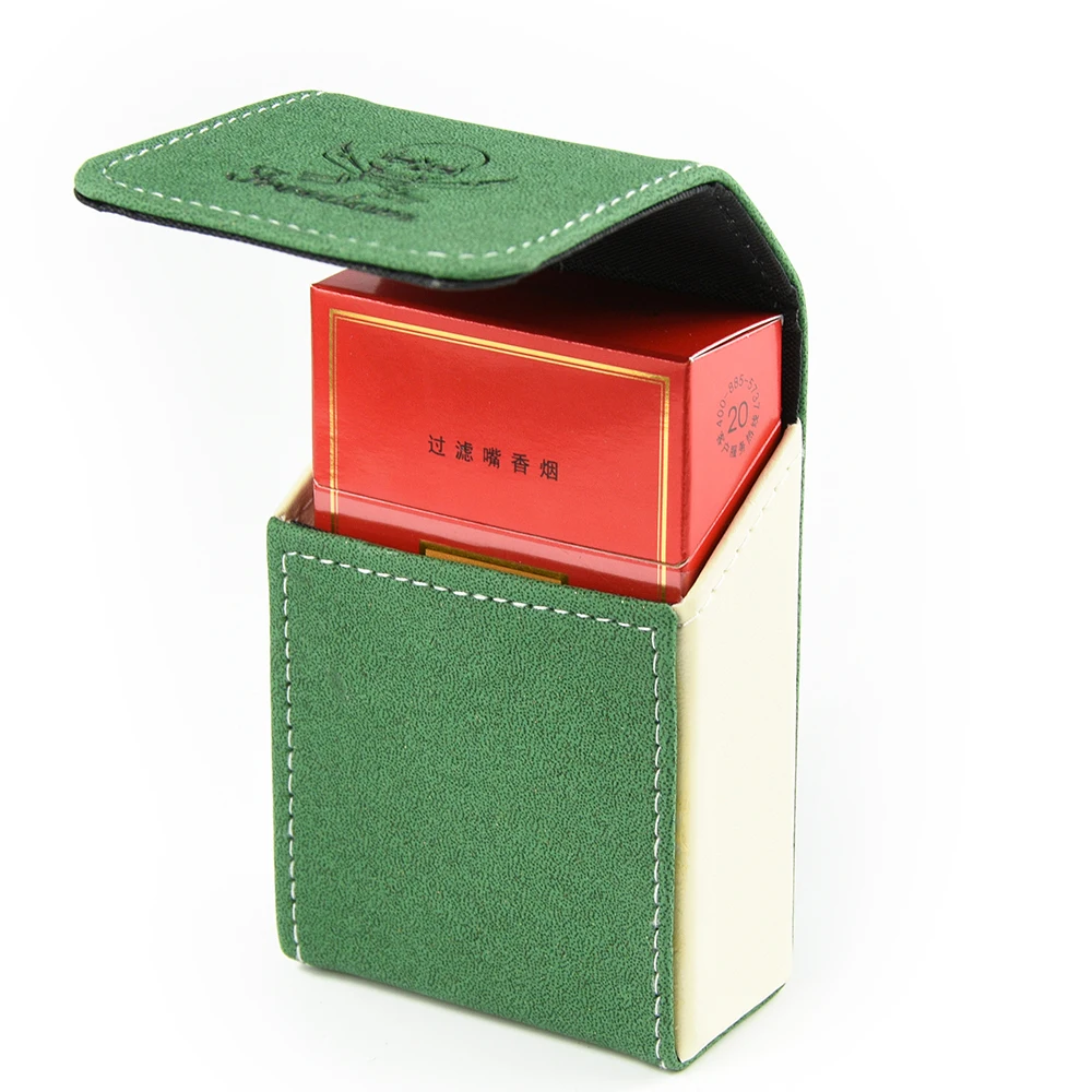 GERUI Good Quality 1PC PU Leather Cigarette Box Case Cigar Tobacco ...
