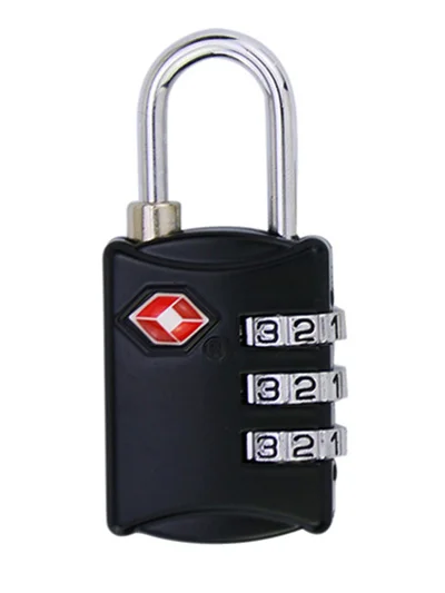 Free Shipping!TSA302 3 Dial Digit Black password Lock Combination ...