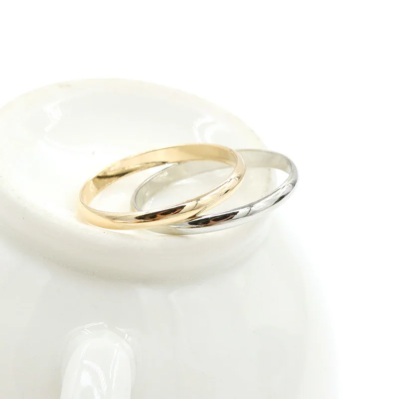 Hot-Style-Knuckle-Smooth-Rings-Electroplating-Golden-Silver-Plated ...