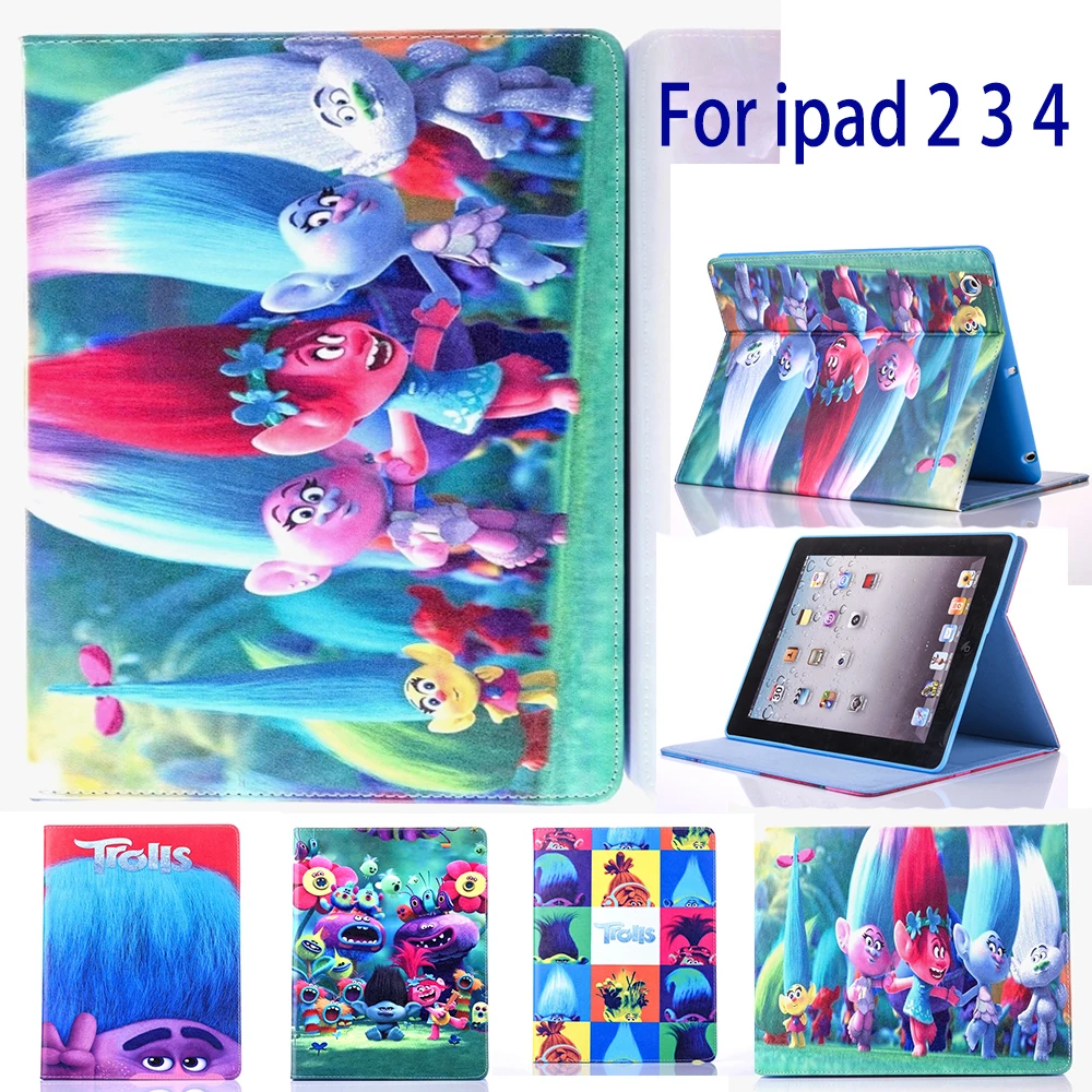 Trolls amapola caso para Apple ipad 2 3 4 ipad 4 elfos Biggie de la Pu ...