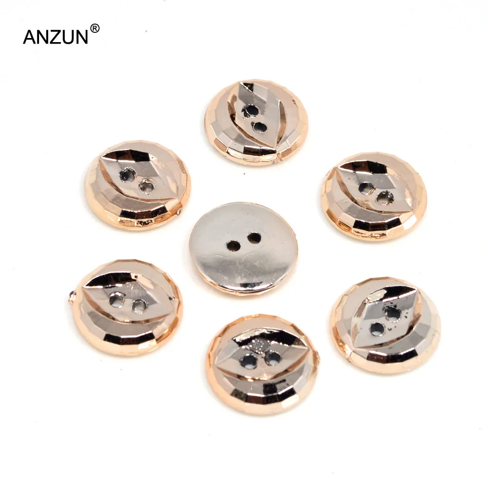 25pcs 19mm Plating Plastic Buttons Fashion Fastener For Craft Light ...