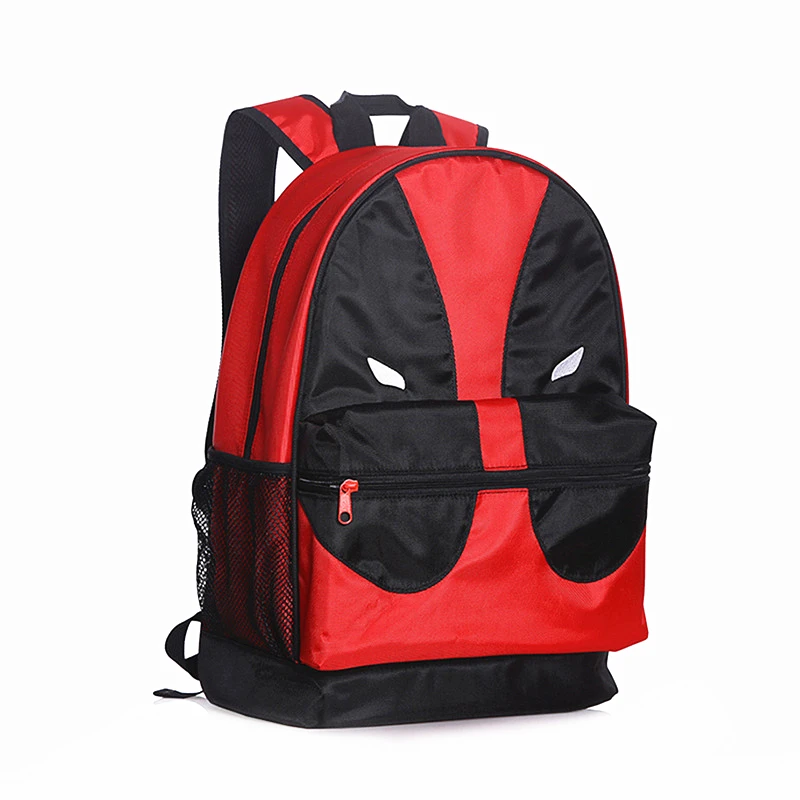 High Quality Anime Deadpool Backpack Deadpool Canvas Black Bag School ...