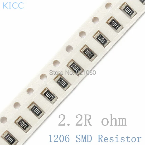 Aliexpress.com : Buy 1206 2.2 ohm 5% 1/4W Resistor 3216 2R2 Chip ...