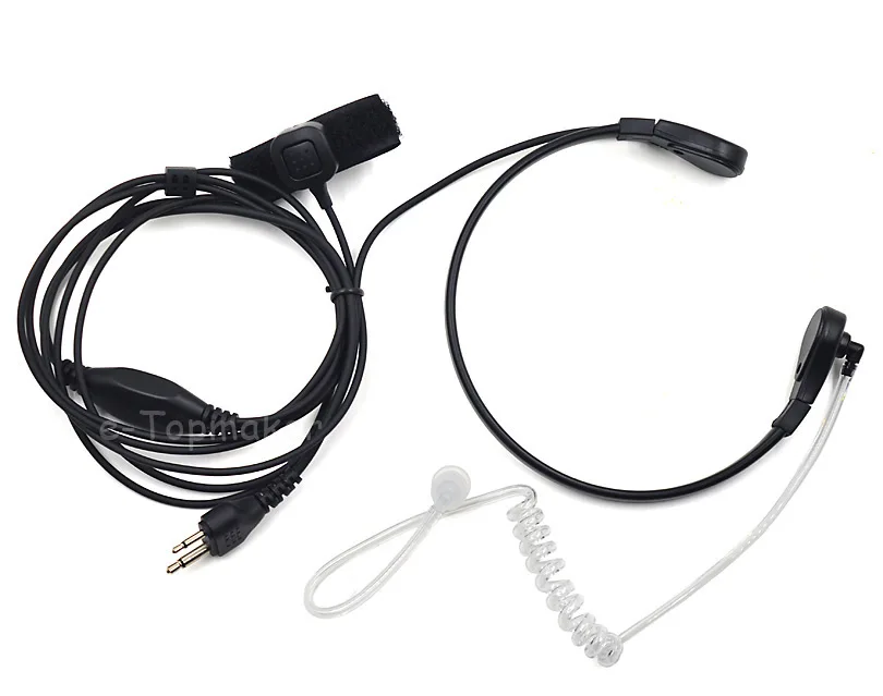 Xqf Fbi Throat Mic Microphone Headset Air Tube Earpiece Ptt For Icom ...