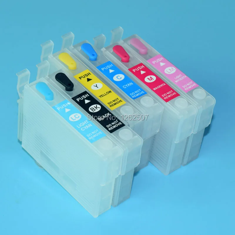 US-T0781-T0786-78-Refillable-Ink-Cartridge-With-ARC-Chips-For-Epson ...