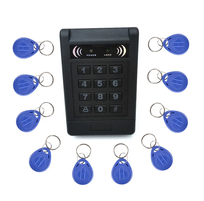 10 Key Card + Em Card Access Control System Rfid Keypad Access Control ...