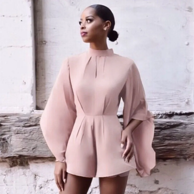 Monos para mujer 2020 manga de murciélago Club sensual sin espalda ...