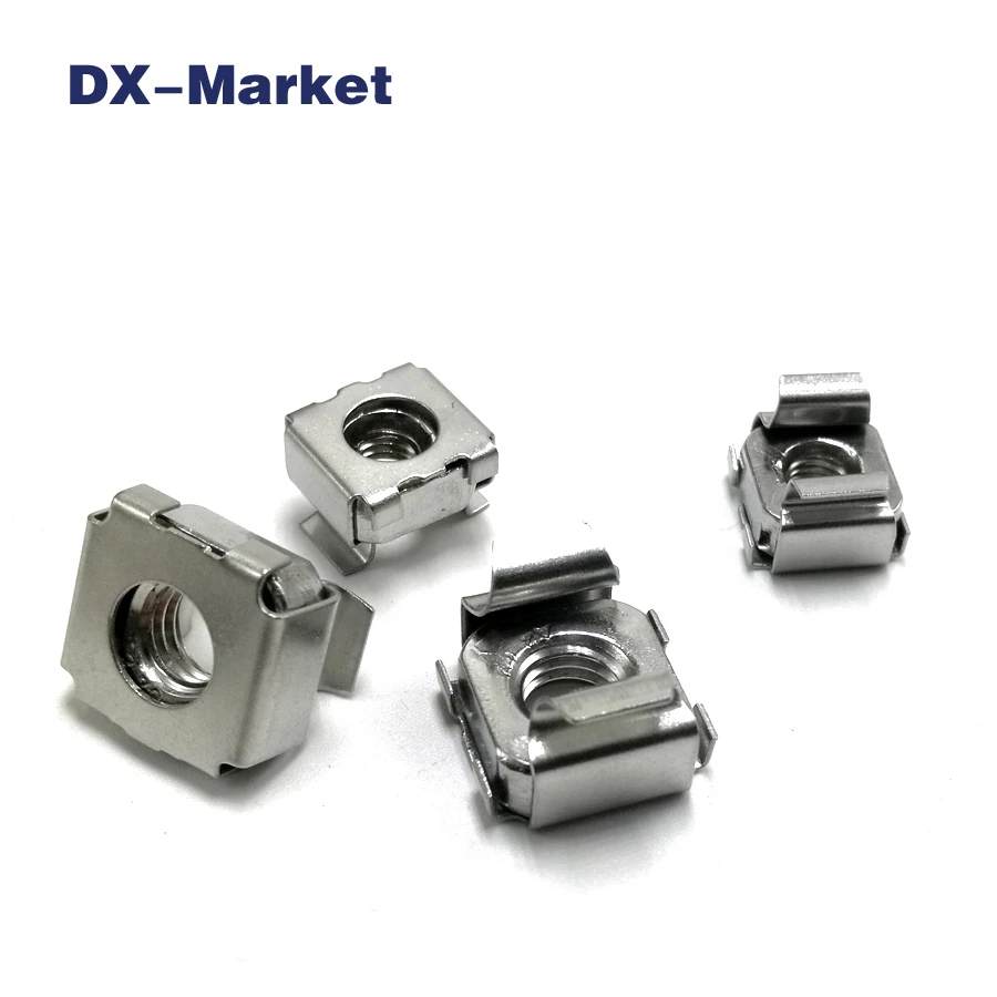 304 Stainless Steel Silver Tone 10Pcs MroMax M8 Cage Nuts for Server ...