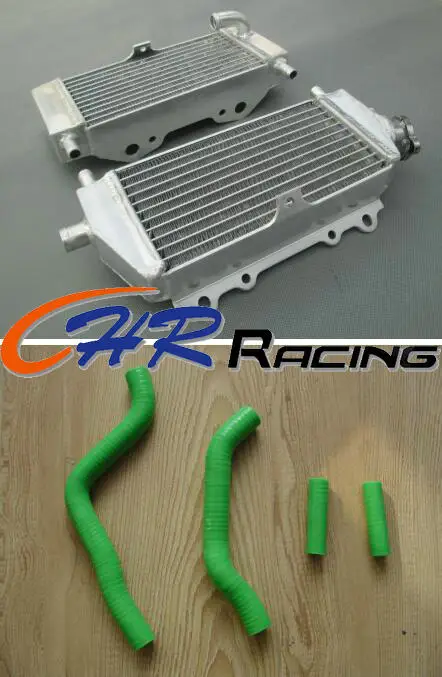 aluminum racing radiator & silicone hoses for KX250 KX 250 2003 2004 2 ...