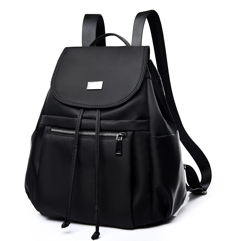 Nylon fabric lady leisure travel outdoors with open and close shoulder ...