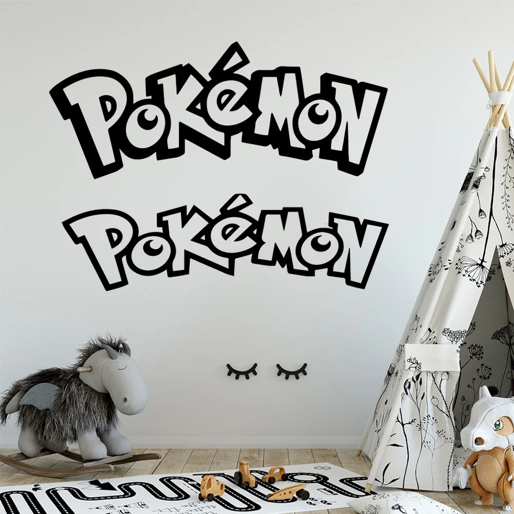 Pokemon Pattern Living Room Waterproof Wall Stickers - KawaiiMerch.com