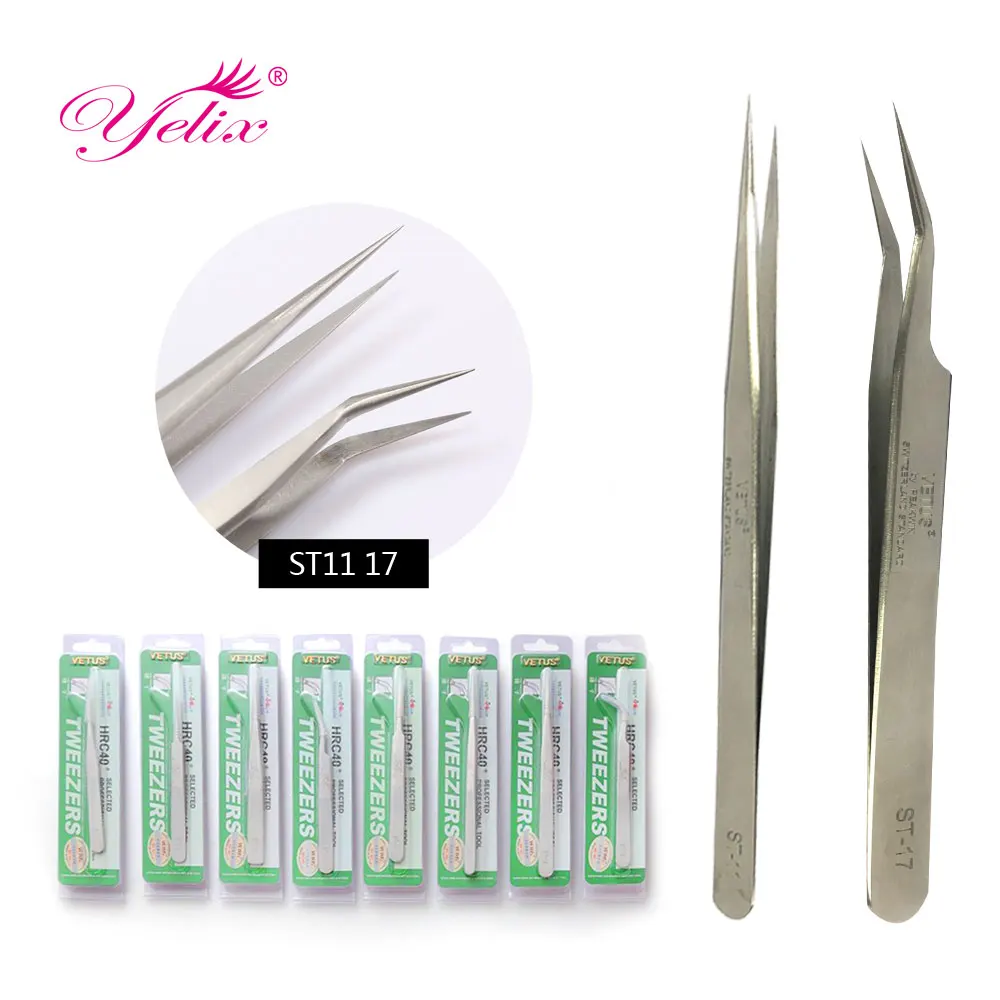 Maquiagem Tweezers Eyelash Extension Pincet Professional Lashes Tweezer ...