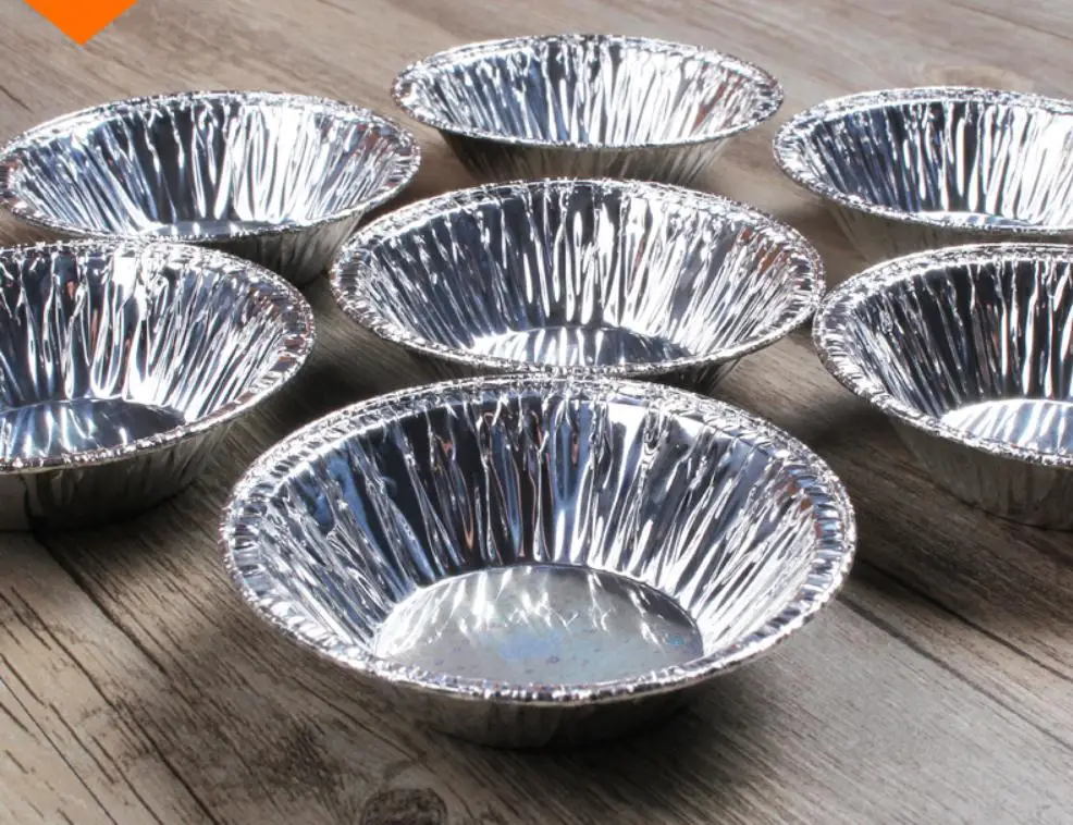 50/100pcs Disposable baking Tinfoil small bowl,high temperature metal ...