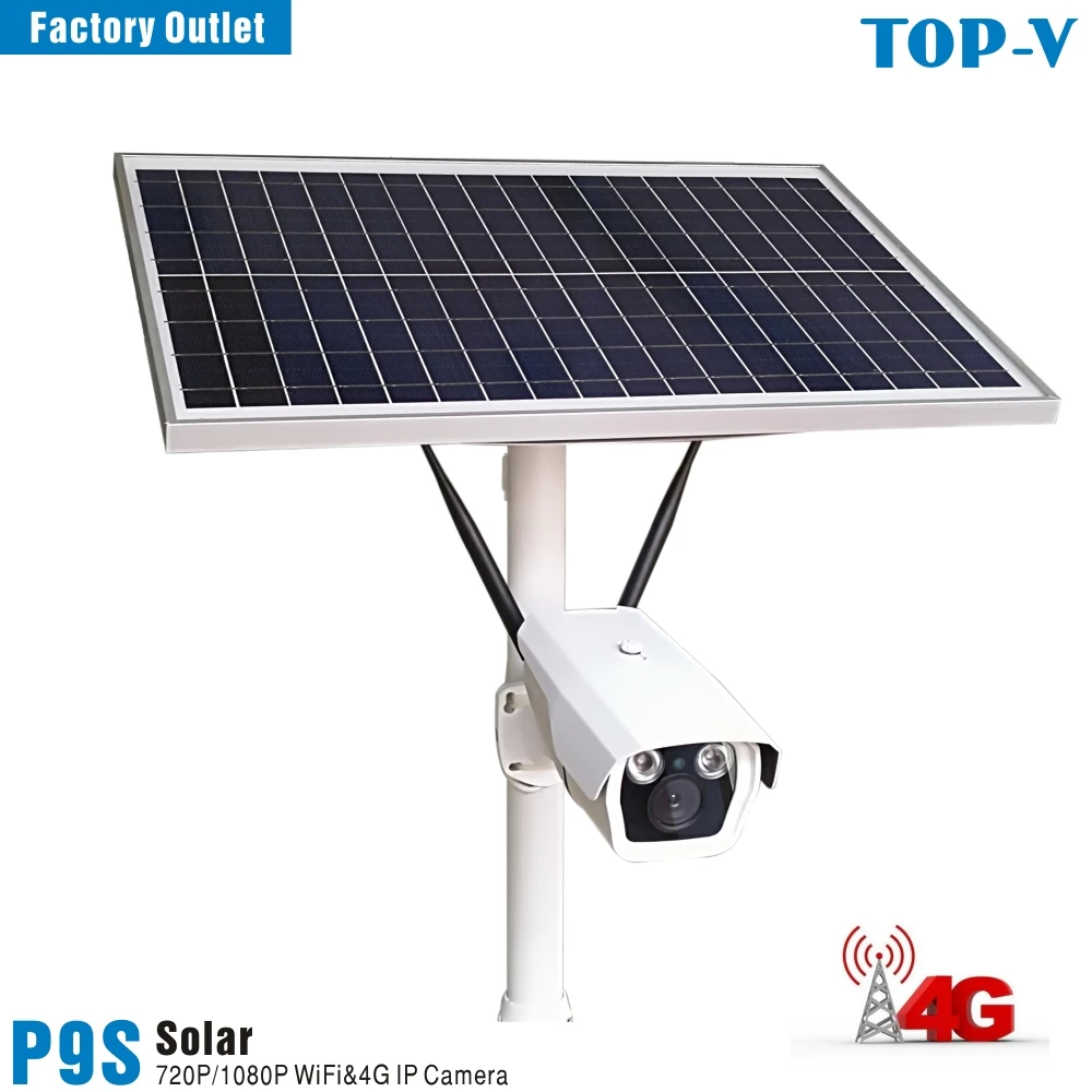 1080P HD Solar powered 4G Wi Fi Solar Camera with 25W solar panel and ...