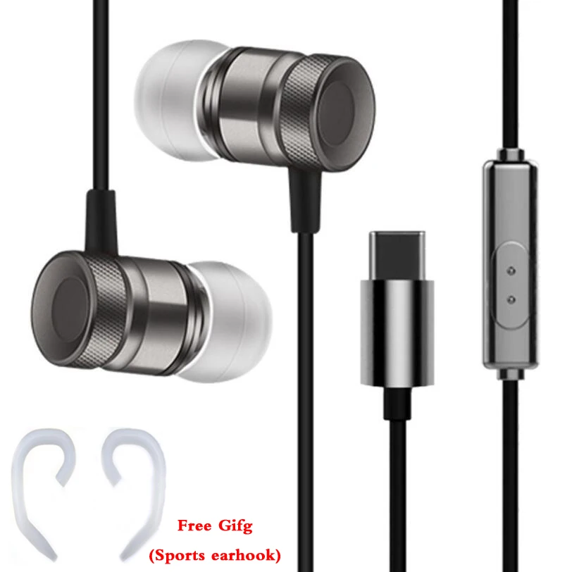 Original HC065 in ear headset metal piston wire earphone sport stereo ...