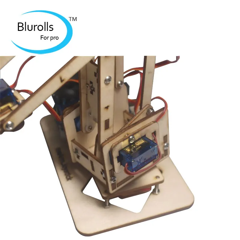 Intellectual development DIY wooden MeArm robotic arm learning full kit ...