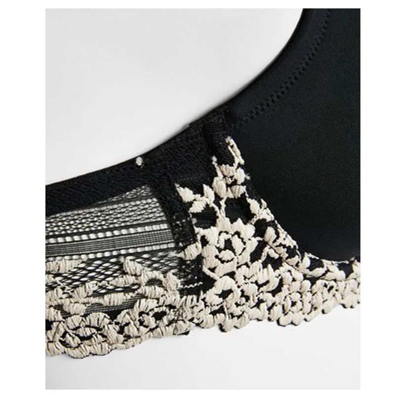 Sexy Lace 3/4 Cup Underwire Bra for Women | Everyday Brassiere | Size ...