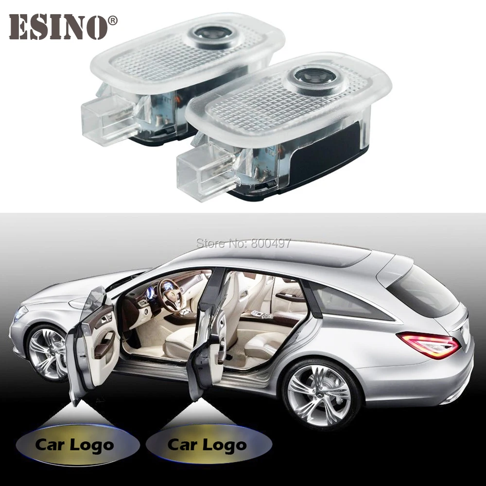 2 x Car LED Logo Light Door Laser Welcome Projector Lights Welcome ...