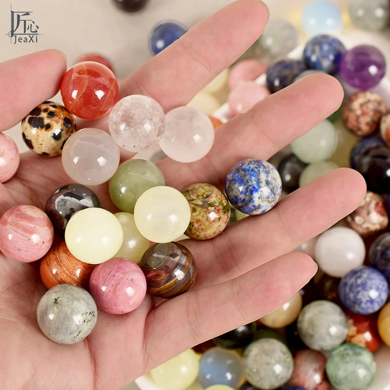 Natural Stone Beads | Gem Stone Ball 18mm | Ball Undrilled Bead ...