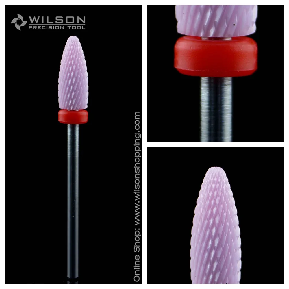 Pink Ceramic Nail Drill Bit - Flame Bit - Fine(612043) - Electric ...