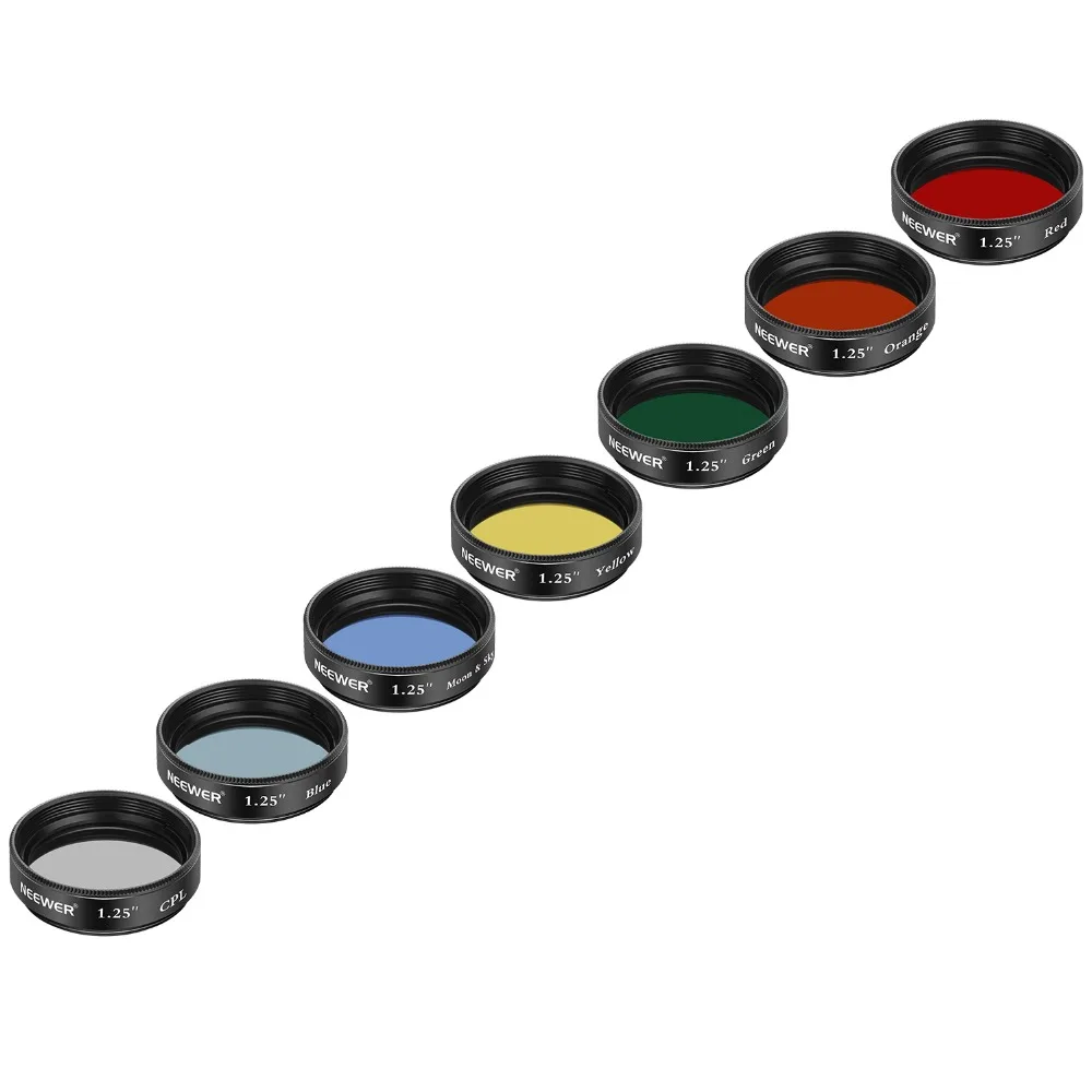 Neewer 1.25 inches Telescope Moon Filter, CPL Filter, 5 Color Filters ... Neewer 1.25 inches Telescope Moon Filter, CPL Filter, 5 Color Filters ...