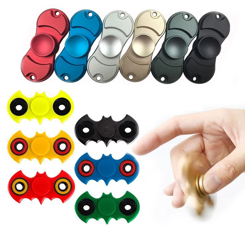 מוצר - Spinner Fidgets Toy Brass EDC Sensory Batman Fidget Spinner For ...