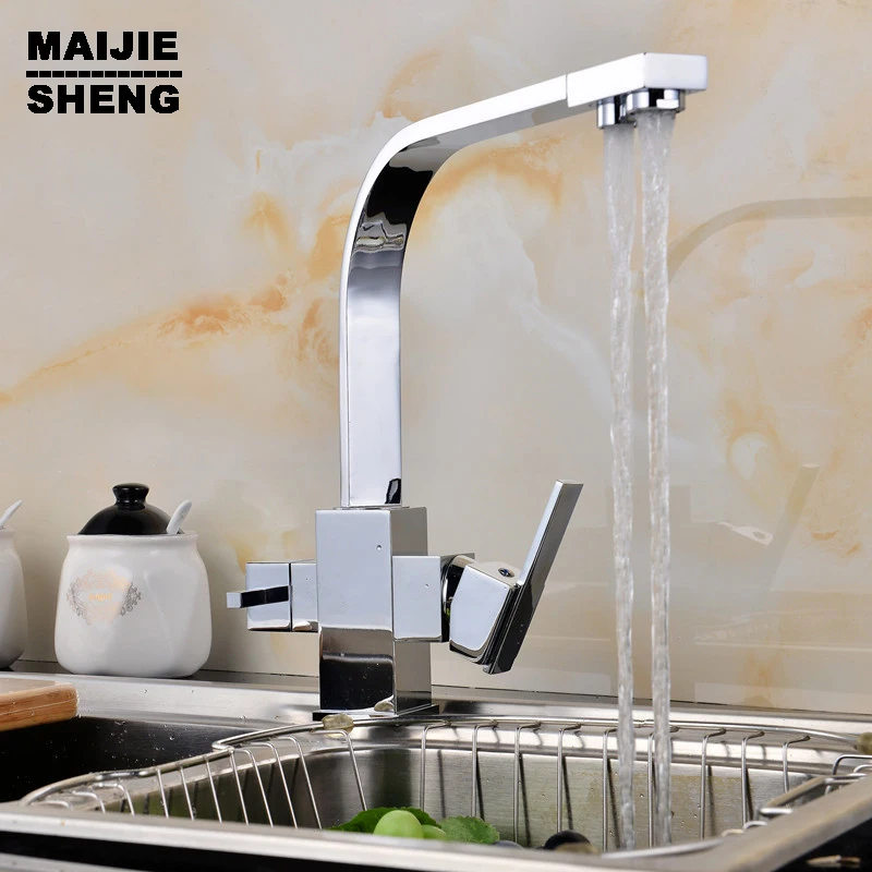 mixer tap 3 way kitchen faucet sink mixer water kitchen dinking faucet ...