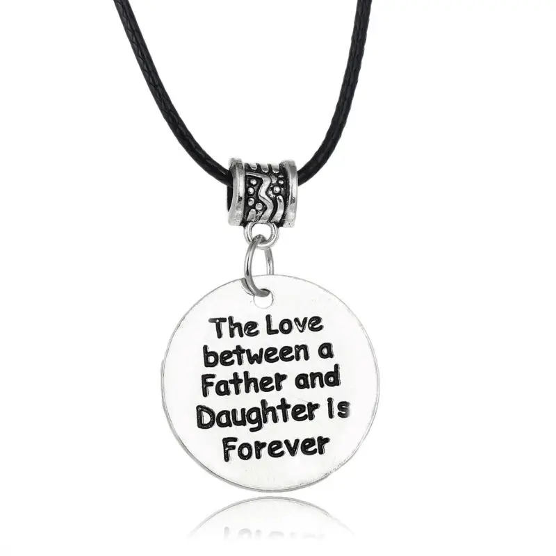 Love-Between-A-Father-And-Daughter-Is-Forever-Pendant-Leather-Chain ...