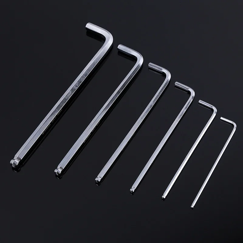 6 Pcs/set 3 10mm Durable Toughen Ball Head Allen Wrench Set High ...