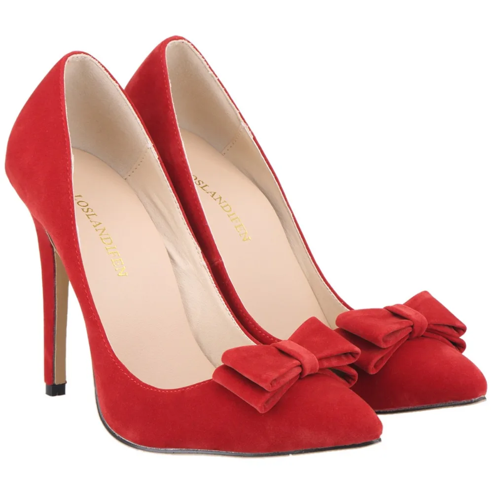LOSLANDIFEN Fashion Women Pumps Dress Luxury Shoes Sexy Pointed Point ...