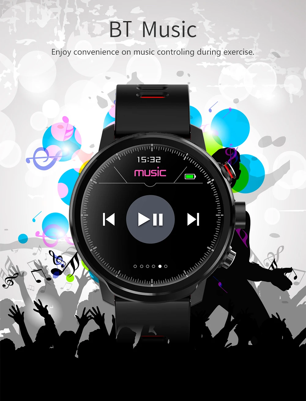 Смарт-часы Microwear L5, мужские, IP68, водонепроницаемые, в режиме ...