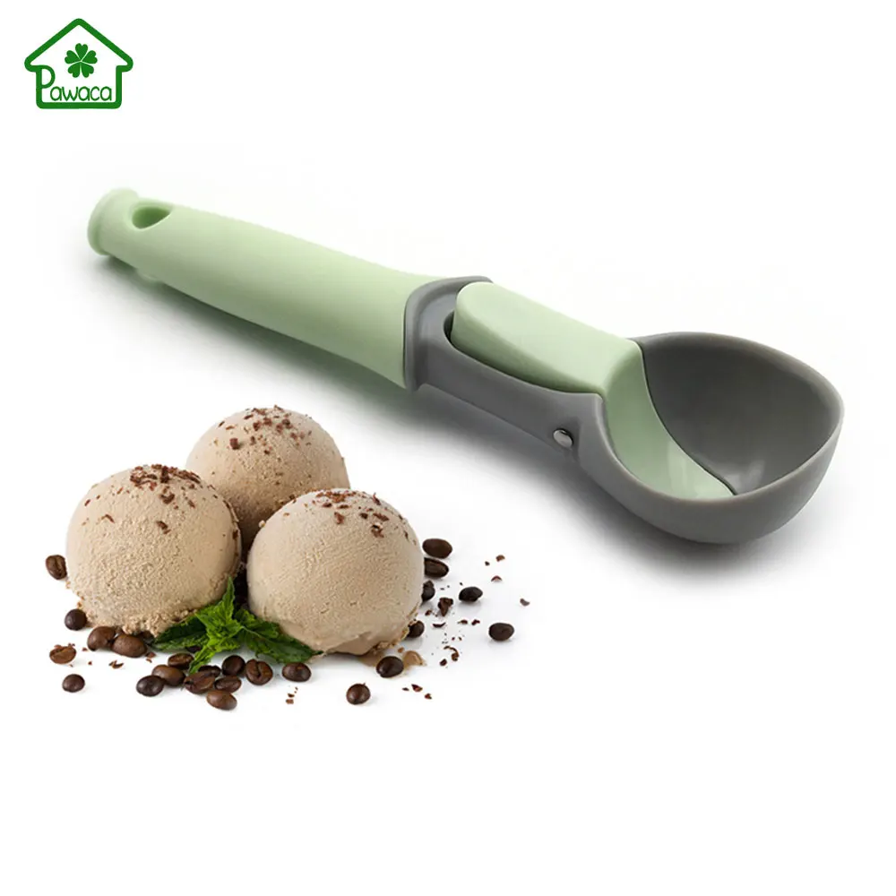Rubber Plastic Ice Cream Spoon Ice Ball Maker Machine Frozen Yogurt