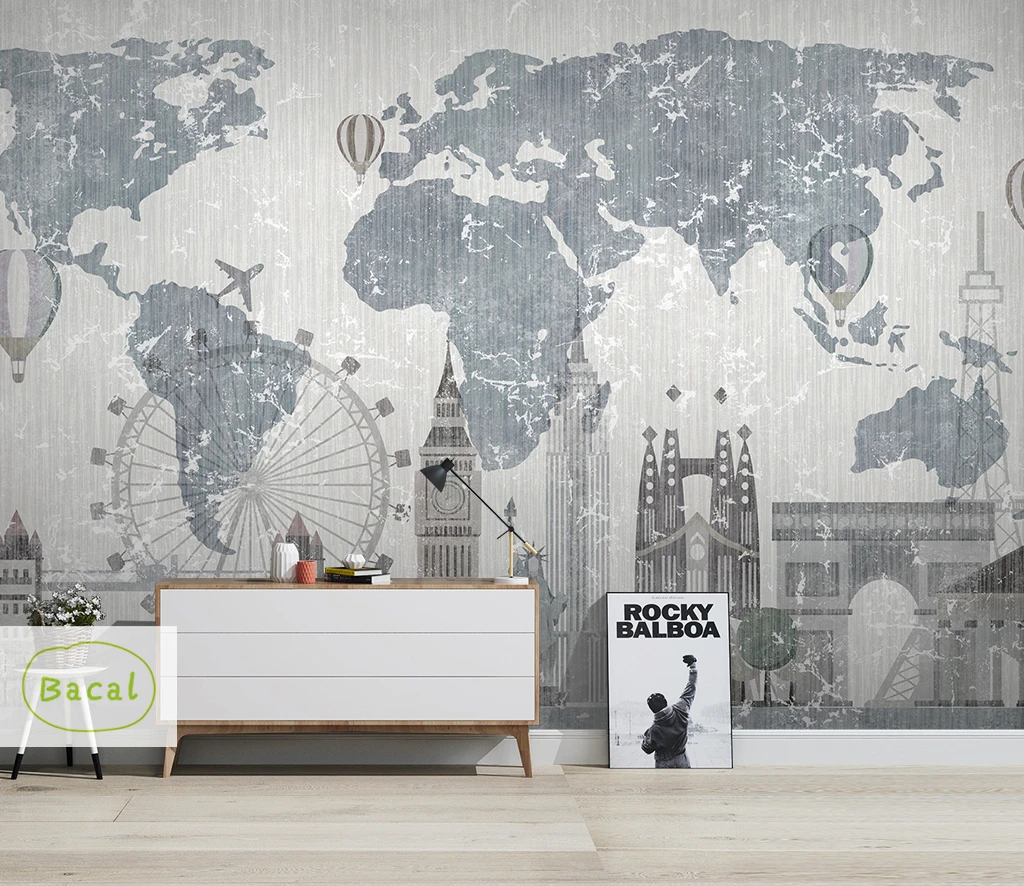 Creative World Map Wallpaper