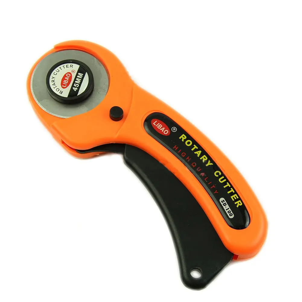LIBAO SD 100 45mm Orange With Black Rotary Cutter Premium Quilters ...