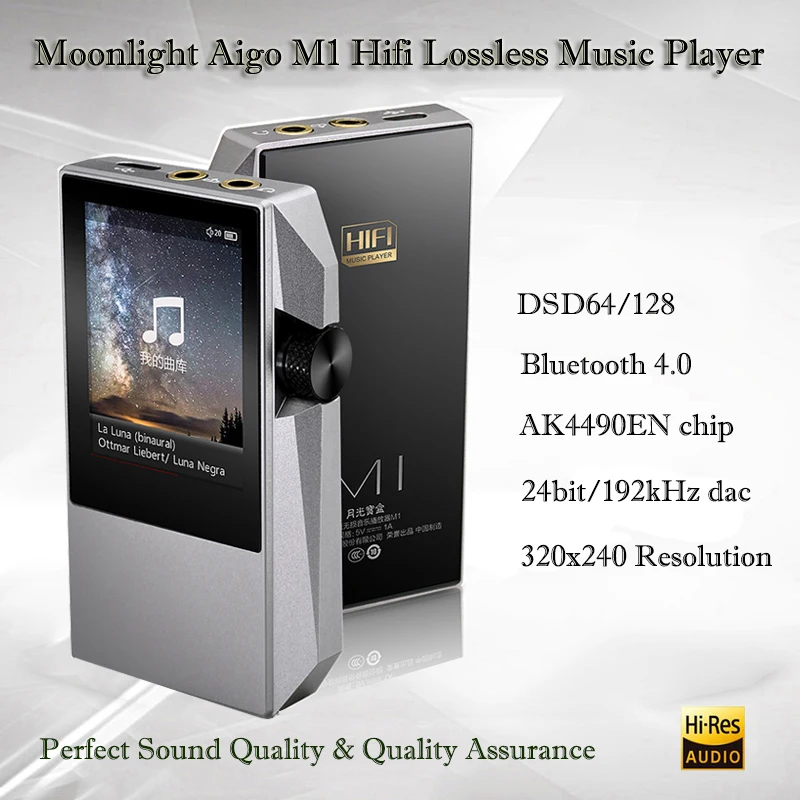 Moonlight Aigo M1 mini mp3 player bluetooth hi fi flac player mp3 ...