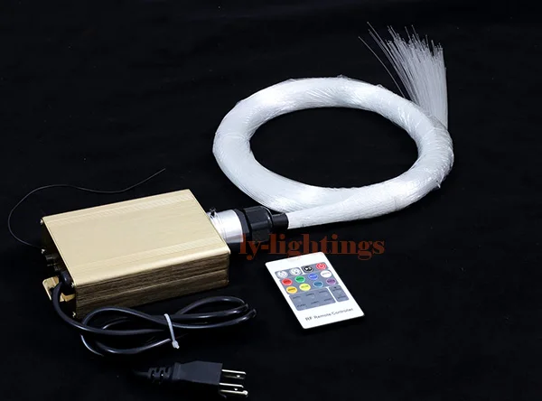 DIY optic fiber light kit led light +4mx0.75mmx280pcs optical fibres ...