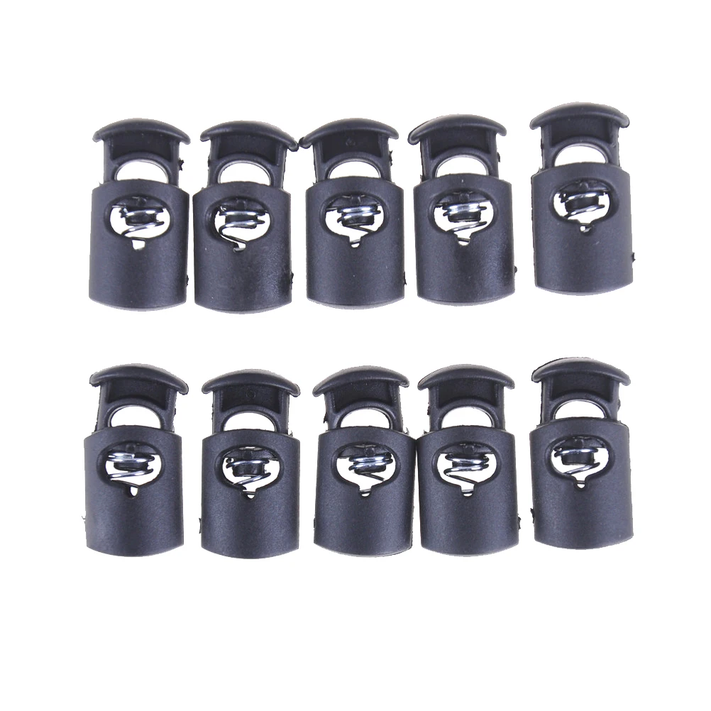 10pcs Plastic Toggle Spring Clasp Stop Drawstring Rope Cord lock For ...
