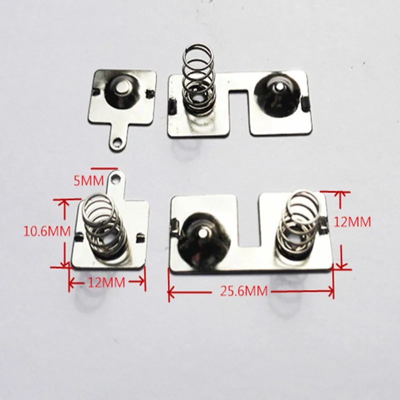 200pcs Battery Shrapnel AA Battery Leaf Spring Contact 12*12MM Positive ...