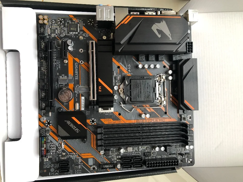 Новая оригинальная материнская плата Gigabyte B360M Aorus PRO LGA 1151 DDR4 DVI VGA HDMI B360 E ...