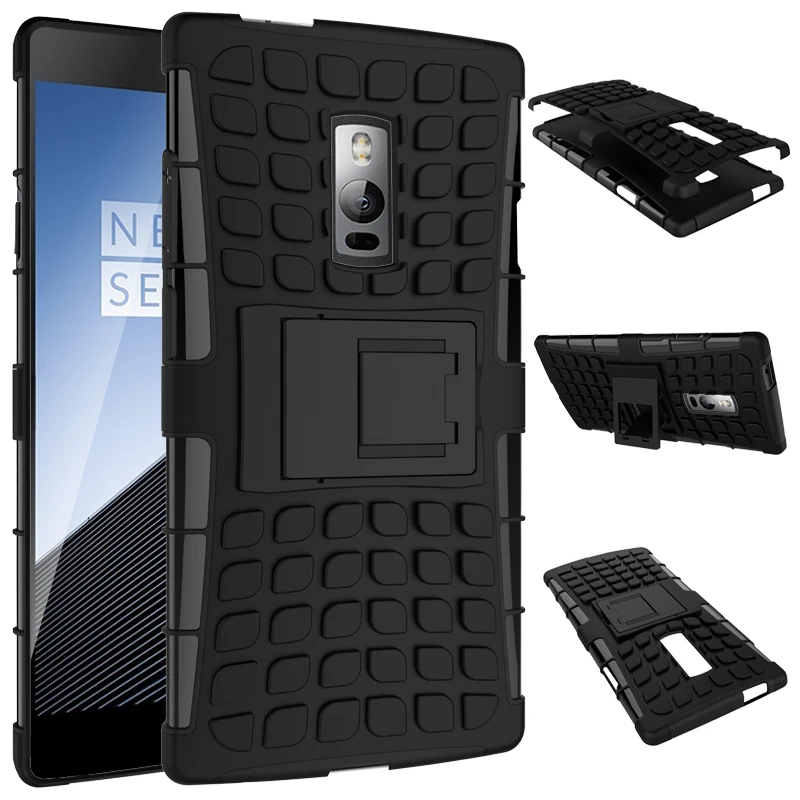 For-Oneplus-2-Case-Dual-Layer-Armor-Silicon-and-Hard-Non-slip-Plastic ...