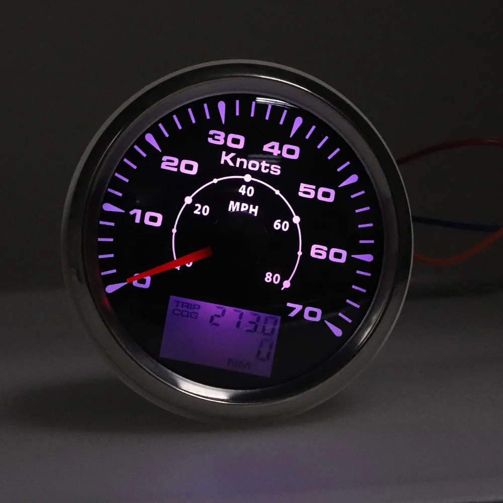 Stainless Steel Dan Kaca 85 Mm Marine Mobil Digital LCD Speedometer 70 Stainless Steel Dan Kaca 85 Mm Marine Mobil Digital LCD Speedometer 70