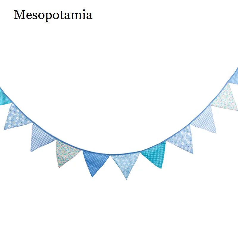 Blue Triangle Banner Clipart