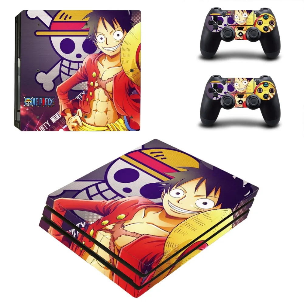 One Piece Luffy Skin Sticker for PS4 Pro Console and Controllers ...