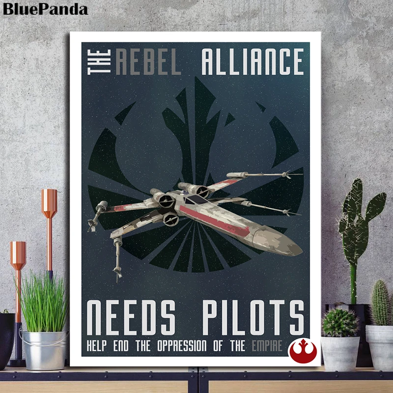 Star Wars Propaganda The Rebel Alliance Need Pilots Poster Painting On ...