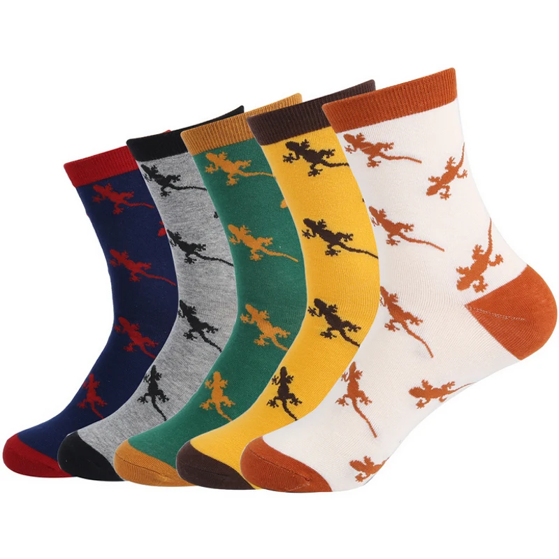 EUR39-44-men-autumn-winter-fashion-creative-lizard-patterns-cotton ...