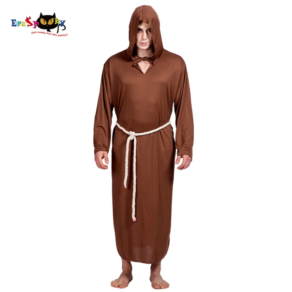 Eraspooky-Medieval-Monk-Costume-Jedi-Master-Hooded-Robe-Cloak ...